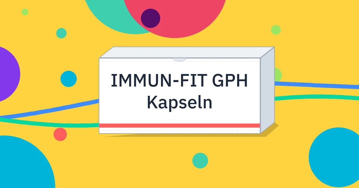 Symbolbild: Packung mit der Aufschrift IMMUN-FIT GPH Kapseln (PZN 15614104) – Verfügbarkeit und Bezug in Apotheken in Frankfurt am Main