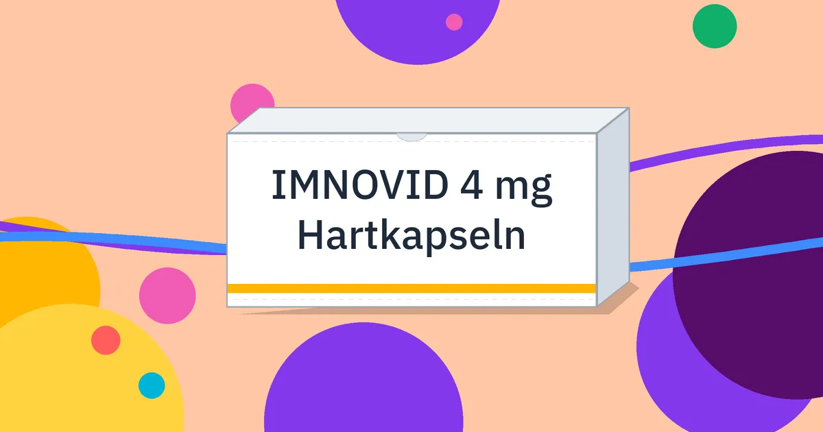 Symbolbild: Packung mit der Aufschrift IMNOVID 4 mg Hartkapseln (PZN 19709698) – Verfügbarkeit und Bezug in Apotheken in Frankfurt am Main