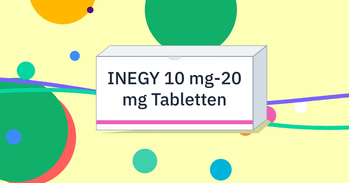 Symbolbild: Packung mit der Aufschrift INEGY 10 mg-20 mg Tabletten (PZN 11689950) – Verfügbarkeit und Bezug in Apotheken in Frankfurt am Main