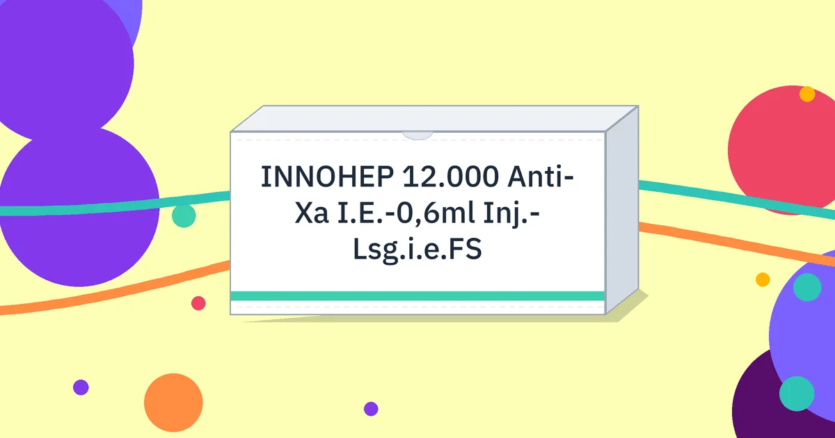 Symbolbild: Packung mit der Aufschrift INNOHEP 12.000 Anti-Xa I.E.-0,6ml Inj.-Lsg.i.e.FS (PZN 14022896) – Verfügbarkeit und Bezug in Apotheken in Frankfurt am Main