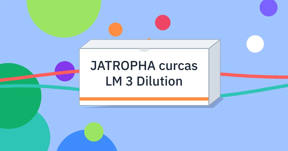 Symbolbild: Packung mit der Aufschrift JATROPHA curcas LM 3 Dilution (PZN 13562219) – Verfügbarkeit und Bezug in Apotheken in Frankfurt am Main