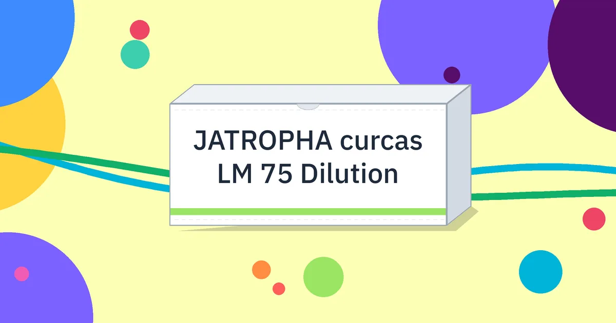 Symbolbild: Packung mit der Aufschrift JATROPHA curcas LM 75 Dilution (PZN 13562573) – Verfügbarkeit und Bezug in Apotheken in Frankfurt am Main
