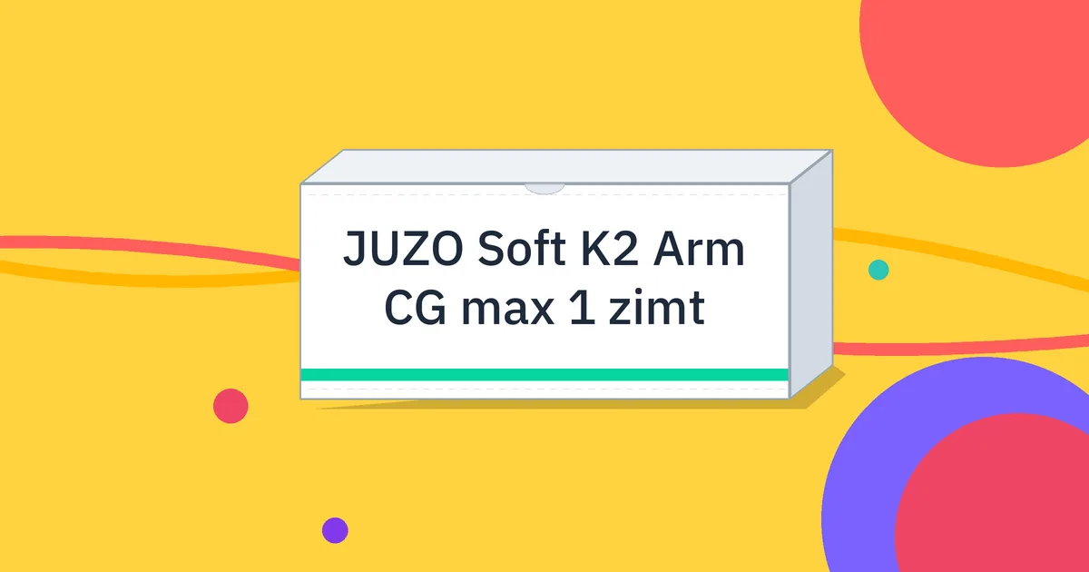 Symbolbild: Packung mit der Aufschrift JUZO Soft K2 Arm CG max 1 zimt (PZN 15513780) – Verfügbarkeit und Bezug in Apotheken in Frankfurt am Main