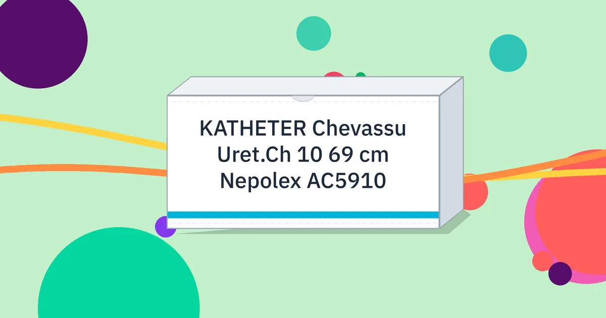 Symbolbild: Packung mit der Aufschrift KATHETER Chevassu Uret.Ch 10 69 cm Nepolex AC5910 (PZN 00154097) – Verfügbarkeit und Bezug in Apotheken in Frankfurt am Main