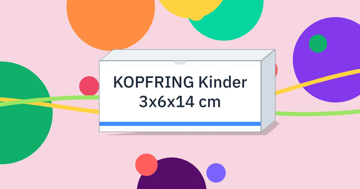 Symbolbild: Packung mit der Aufschrift KOPFRING Kinder 3x6x14 cm (PZN 05974267) – Verfügbarkeit und Bezug in Apotheken in Frankfurt am Main