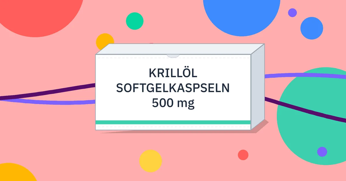 Symbolbild: Packung mit der Aufschrift KRILLÖL SOFTGELKASPSELN 500 mg (PZN 13583753) – Verfügbarkeit und Bezug in Apotheken in Frankfurt am Main