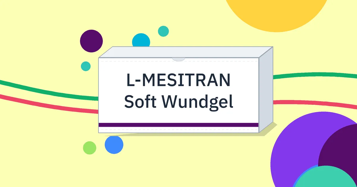 Symbolbild: Packung mit der Aufschrift L-MESITRAN Soft Wundgel (PZN 13157625) – Verfügbarkeit und Bezug in Apotheken in Frankfurt am Main