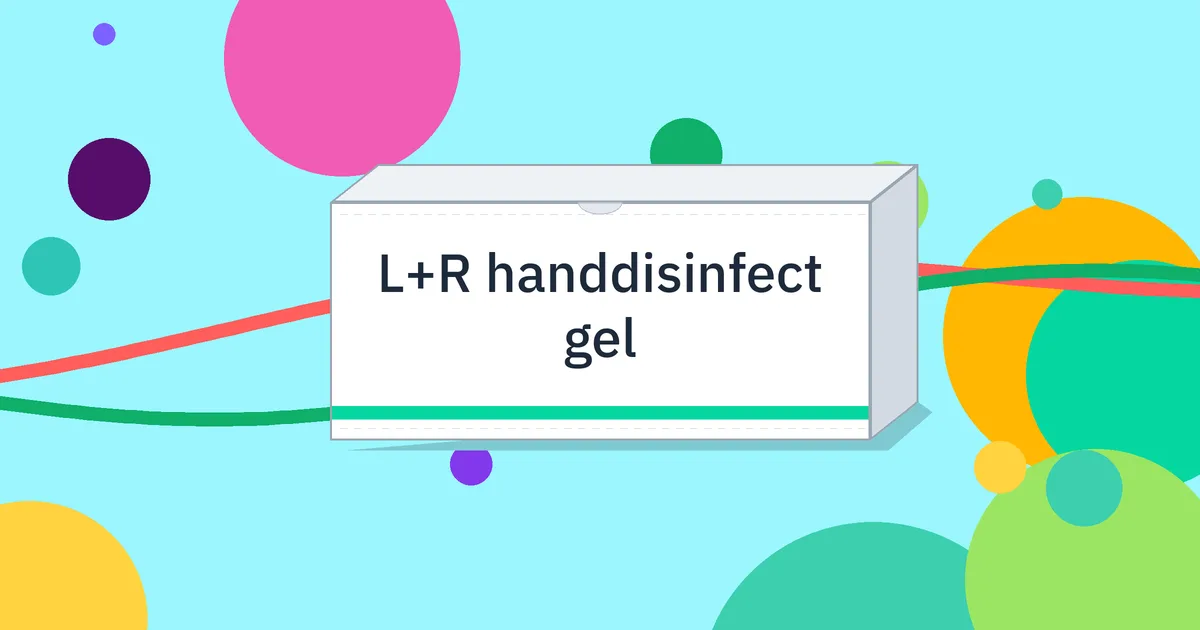 Symbolbild: Packung mit der Aufschrift L+R handdisinfect gel (PZN 12370601) – Verfügbarkeit und Bezug in Apotheken in Frankfurt am Main