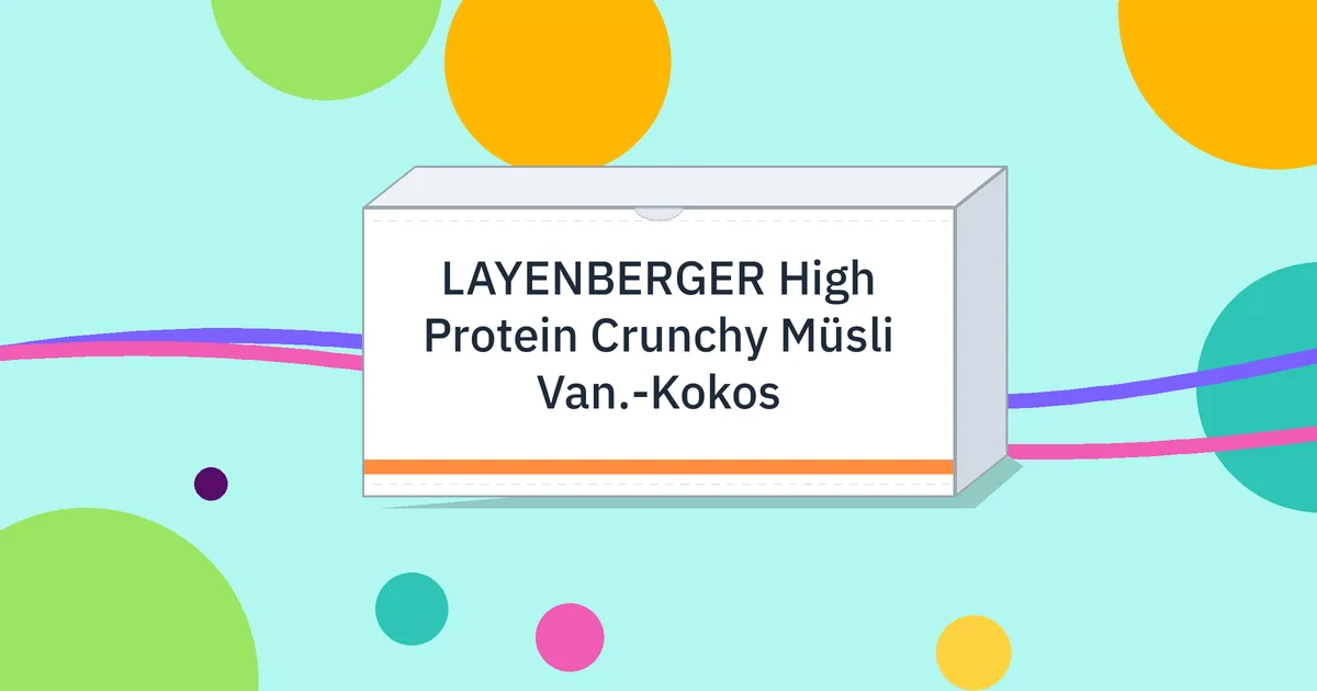 Symbolbild: Packung mit der Aufschrift LAYENBERGER High Protein Crunchy Müsli Van.-Kokos (PZN 19792127) – Verfügbarkeit und Bezug in Apotheken in Frankfurt am Main