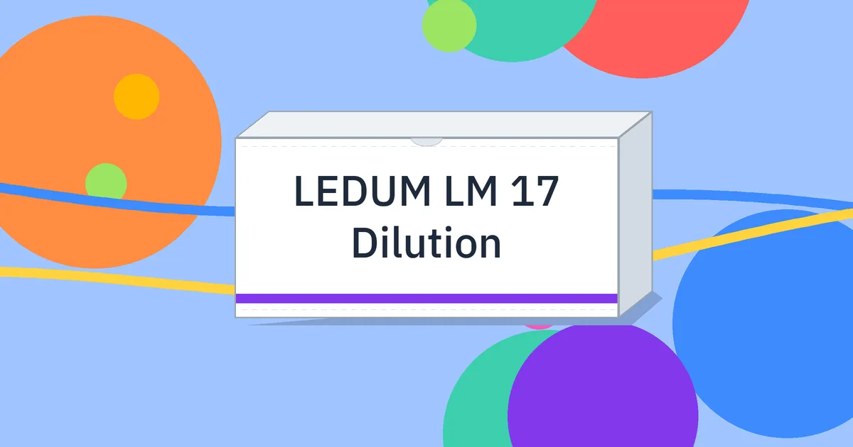 Symbolbild: Packung mit der Aufschrift LEDUM LM 17 Dilution (PZN 12930253) – Verfügbarkeit und Bezug in Apotheken in Frankfurt am Main