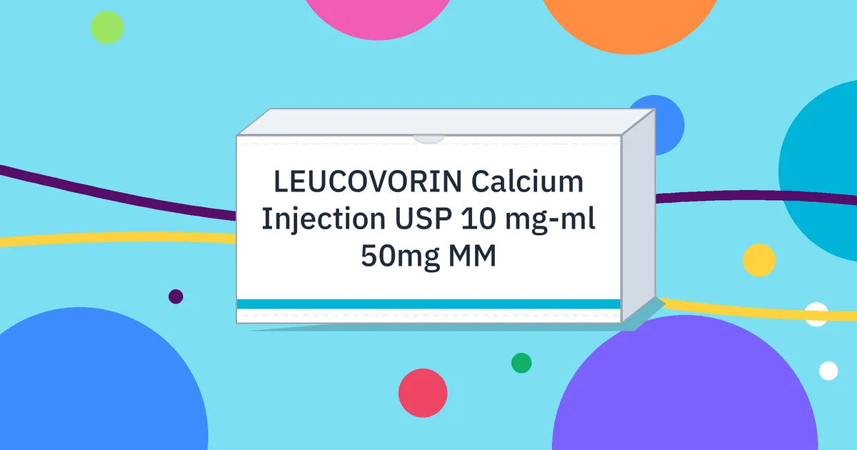 Symbolbild: Packung mit der Aufschrift LEUCOVORIN Calcium Injection USP 10 mg-ml 50mg MM (PZN 18468086) – Verfügbarkeit und Bezug in Apotheken in Frankfurt am Main