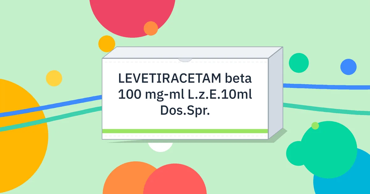 Symbolbild: Packung mit der Aufschrift LEVETIRACETAM beta 100 mg-ml L.z.E.10ml Dos.Spr. (PZN 18447919) – Verfügbarkeit und Bezug in Apotheken in Frankfurt am Main