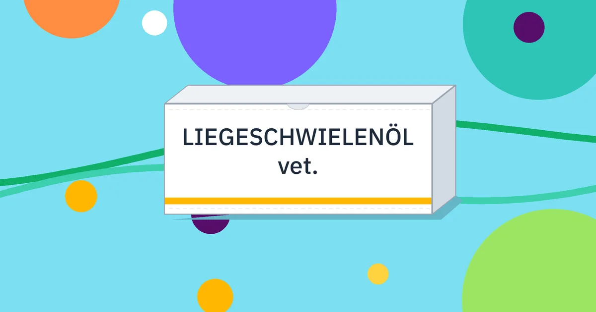 Symbolbild: Packung mit der Aufschrift LIEGESCHWIELENÖL vet. (PZN 09460559) – Verfügbarkeit und Bezug in Apotheken in Frankfurt am Main