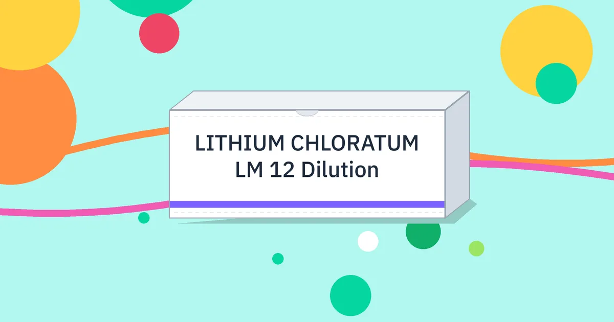 Symbolbild: Packung mit der Aufschrift LITHIUM CHLORATUM LM 12 Dilution (PZN 12932022) – Verfügbarkeit und Bezug in Apotheken in Frankfurt am Main