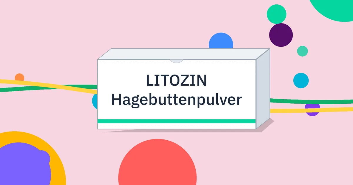 Symbolbild: Packung mit der Aufschrift LITOZIN Hagebuttenpulver (PZN 11523155) – Verfügbarkeit und Bezug in Apotheken in Frankfurt am Main