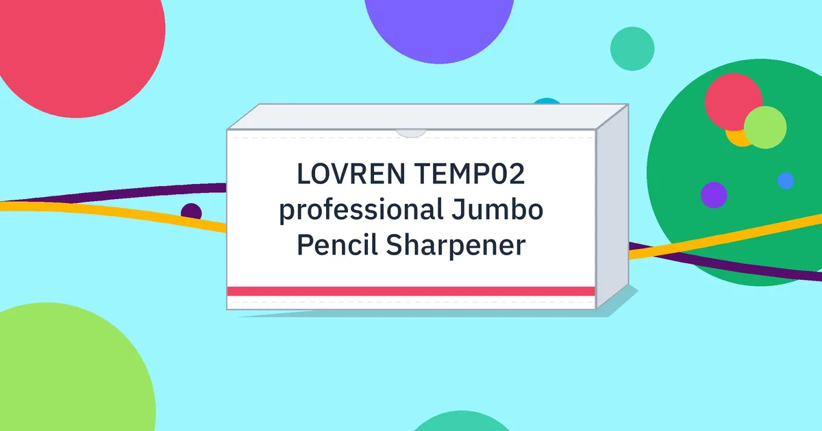 Symbolbild: Packung mit der Aufschrift LOVREN TEMP02 professional Jumbo Pencil Sharpener (PZN 20031385) – Verfügbarkeit und Bezug in Apotheken in Frankfurt am Main