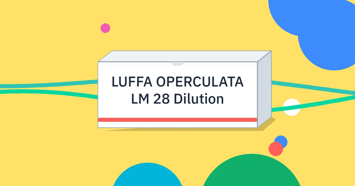 Symbolbild: Packung mit der Aufschrift LUFFA OPERCULATA LM 28 Dilution (PZN 12933493) – Verfügbarkeit und Bezug in Apotheken in Frankfurt am Main