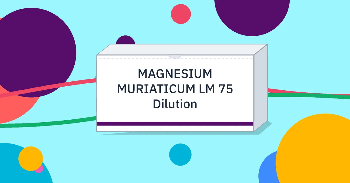 Symbolbild: Packung mit der Aufschrift MAGNESIUM MURIATICUM LM 75 Dilution (PZN 12939076) – Verfügbarkeit und Bezug in Apotheken in Frankfurt am Main