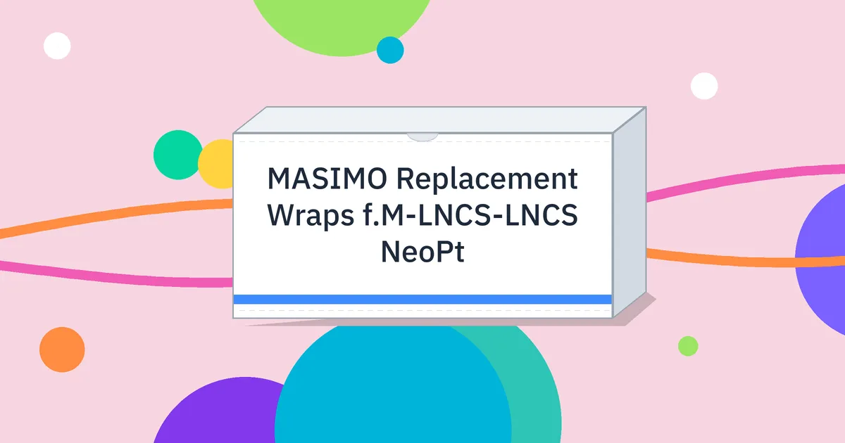 Symbolbild: Packung mit der Aufschrift MASIMO Replacement Wraps f.M-LNCS-LNCS NeoPt (PZN 10763578) – Verfügbarkeit und Bezug in Apotheken in Frankfurt am Main