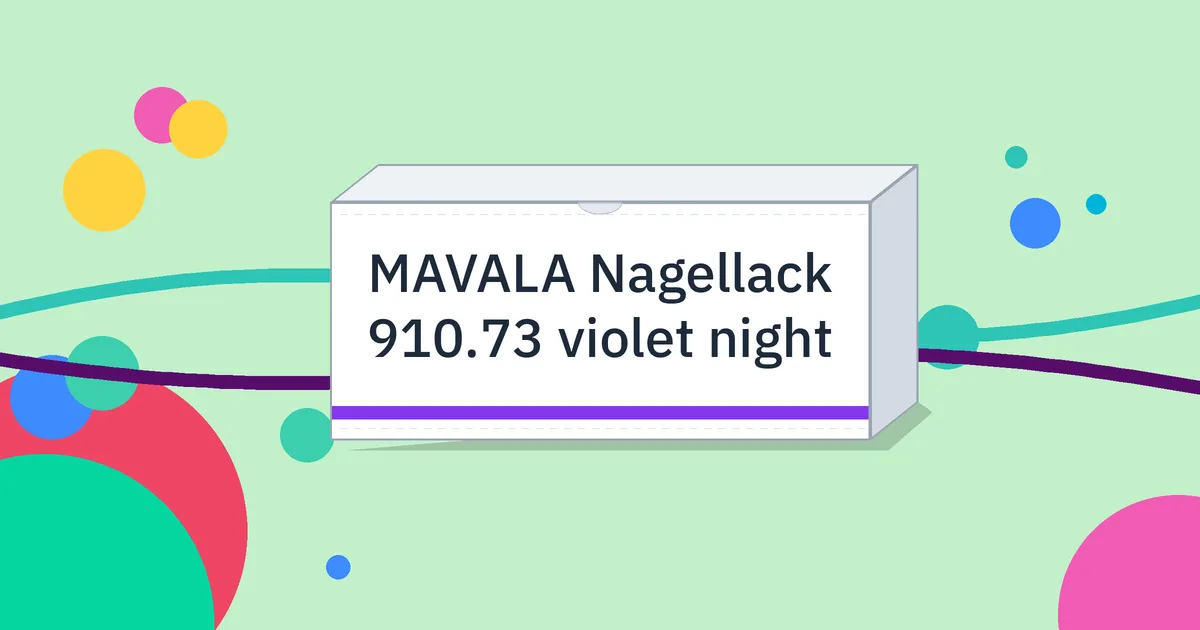Symbolbild: Packung mit der Aufschrift MAVALA Nagellack 910.73 violet night (PZN 16152367) – Verfügbarkeit und Bezug in Apotheken in Frankfurt am Main