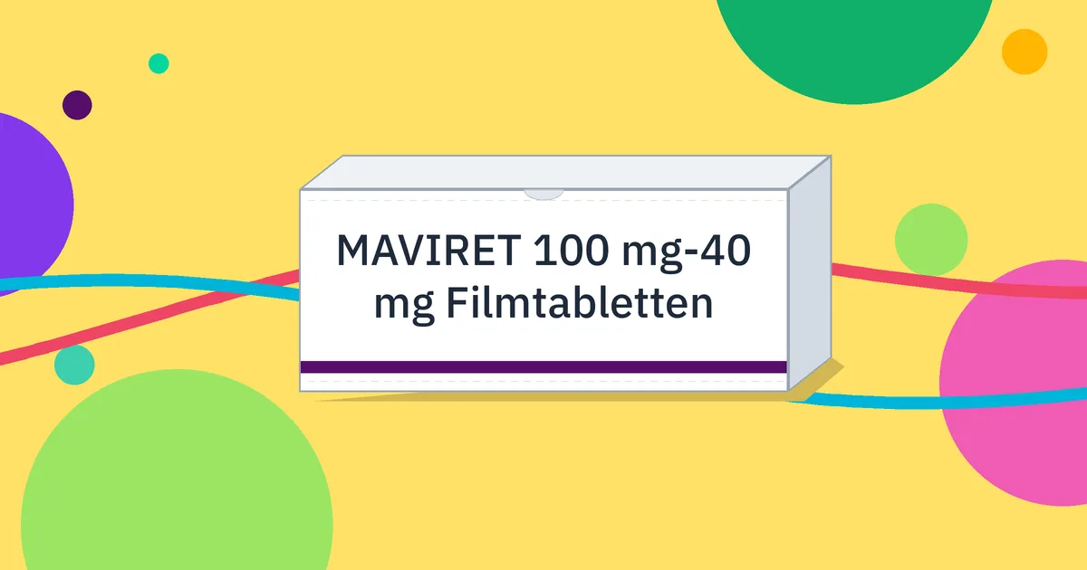 Symbolbild: Packung mit der Aufschrift MAVIRET 100 mg-40 mg Filmtabletten (PZN 17942545) – Verfügbarkeit und Bezug in Apotheken in Frankfurt am Main