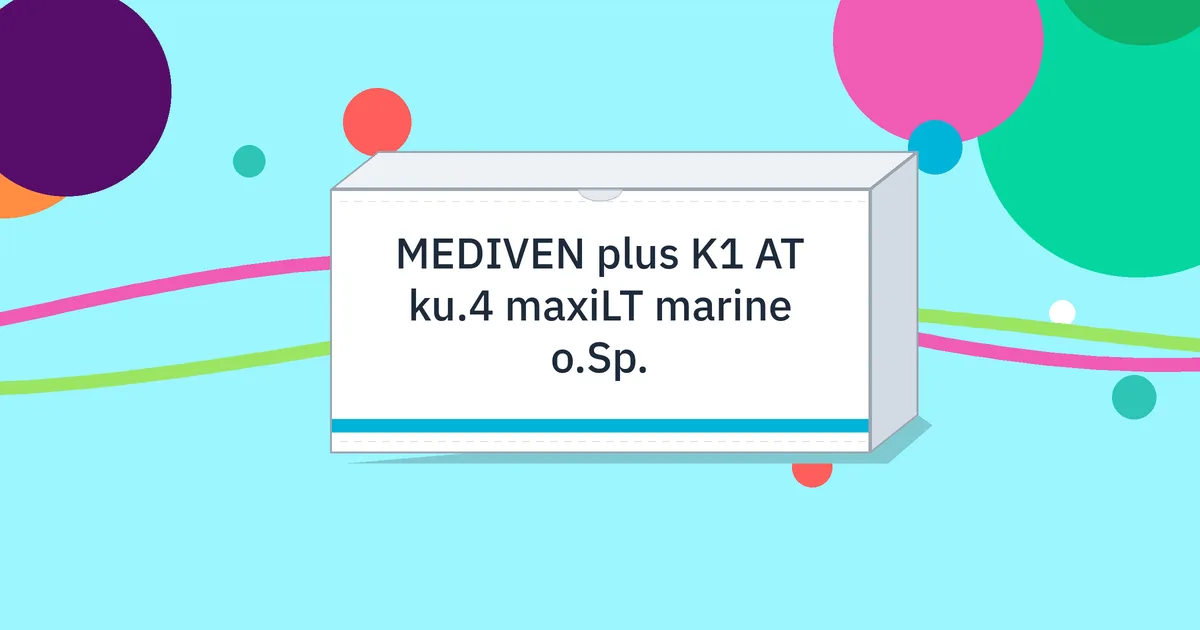 Symbolbild: Packung mit der Aufschrift MEDIVEN plus K1 AT ku.4 maxiLT marine o.Sp. (PZN 15068564) – Verfügbarkeit und Bezug in Apotheken in Frankfurt am Main