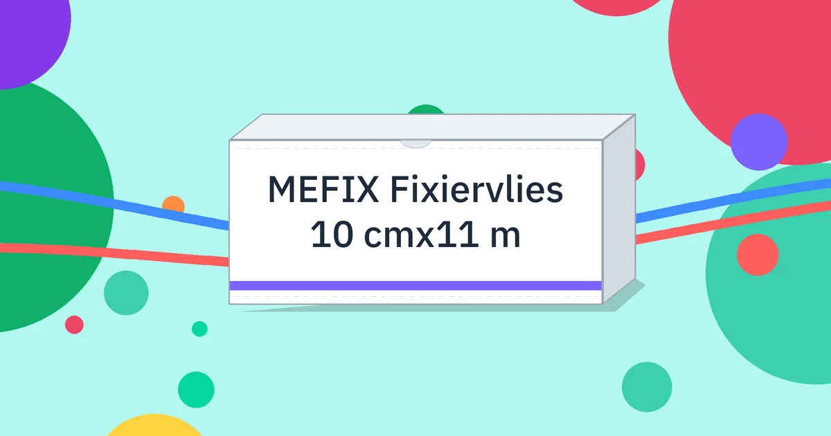 Symbolbild: Packung mit der Aufschrift MEFIX Fixiervlies 10 cmx11 m (PZN 11002769) – Verfügbarkeit und Bezug in Apotheken in Frankfurt am Main