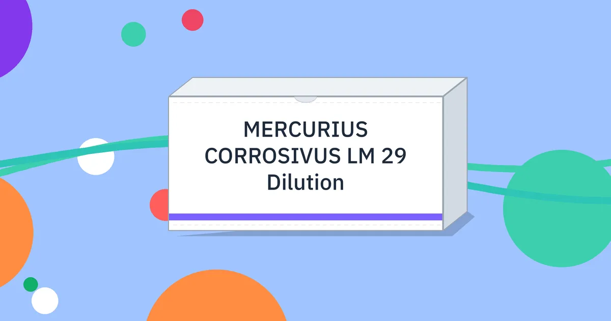 Symbolbild: Packung mit der Aufschrift MERCURIUS CORROSIVUS LM 29 Dilution (PZN 12950161) – Verfügbarkeit und Bezug in Apotheken in Frankfurt am Main