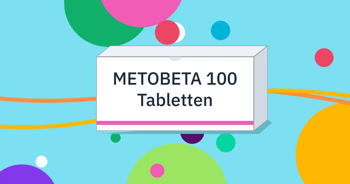 Symbolbild: Packung mit der Aufschrift METOBETA 100 Tabletten (PZN 04801903) – Verfügbarkeit und Bezug in Apotheken in Frankfurt am Main
