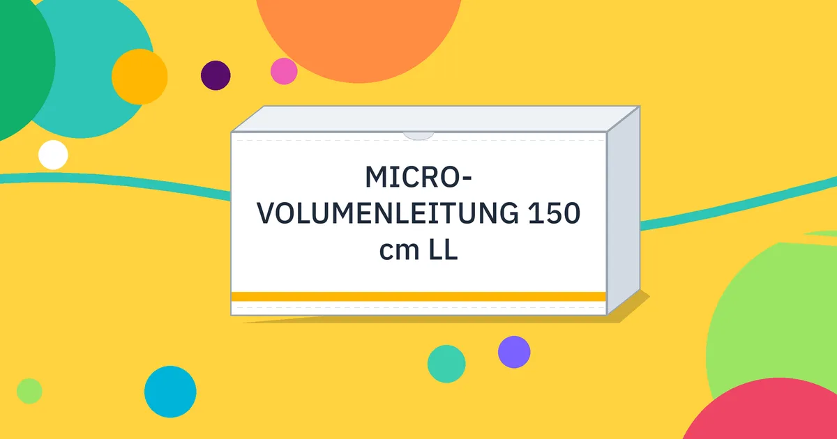 Symbolbild: Packung mit der Aufschrift MICRO-VOLUMENLEITUNG 150 cm LL (PZN 17486840) – Verfügbarkeit und Bezug in Apotheken in Frankfurt am Main