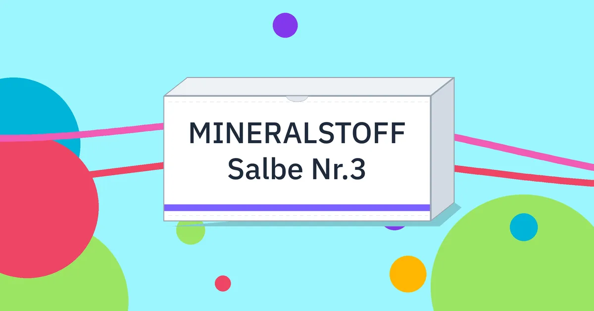 Symbolbild: Packung mit der Aufschrift MINERALSTOFF Salbe Nr.3 (PZN 02734054) – Verfügbarkeit und Bezug in Apotheken in Frankfurt am Main