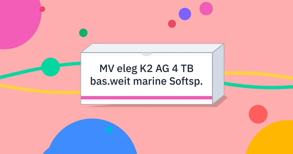 Symbolbild: Packung mit der Aufschrift MV eleg K2 AG 4 TB bas.weit marine Softsp. (PZN 14613261) – Verfügbarkeit und Bezug in Apotheken in Frankfurt am Main