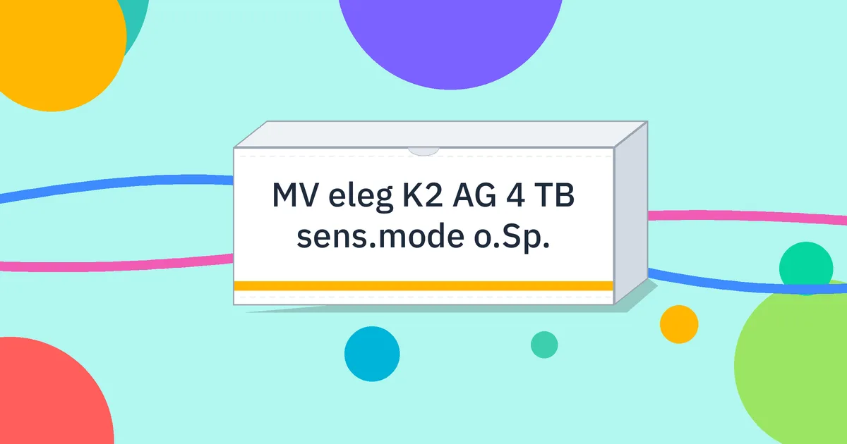 Symbolbild: Packung mit der Aufschrift MV eleg K2 AG 4 TB sens.mode o.Sp. (PZN 09867522) – Verfügbarkeit und Bezug in Apotheken in Frankfurt am Main
