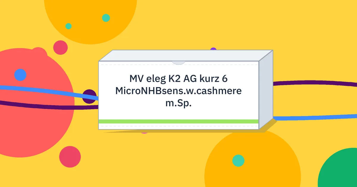 Symbolbild: Packung mit der Aufschrift MV eleg K2 AG kurz 6 MicroNHBsens.w.cashmere m.Sp. (PZN 15710730) – Verfügbarkeit und Bezug in Apotheken in Frankfurt am Main