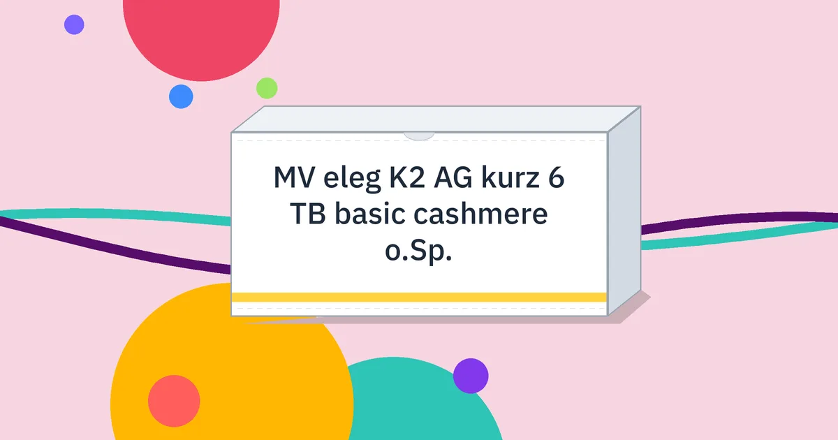 Symbolbild: Packung mit der Aufschrift MV eleg K2 AG kurz 6 TB basic cashmere o.Sp. (PZN 14676600) – Verfügbarkeit und Bezug in Apotheken in Frankfurt am Main
