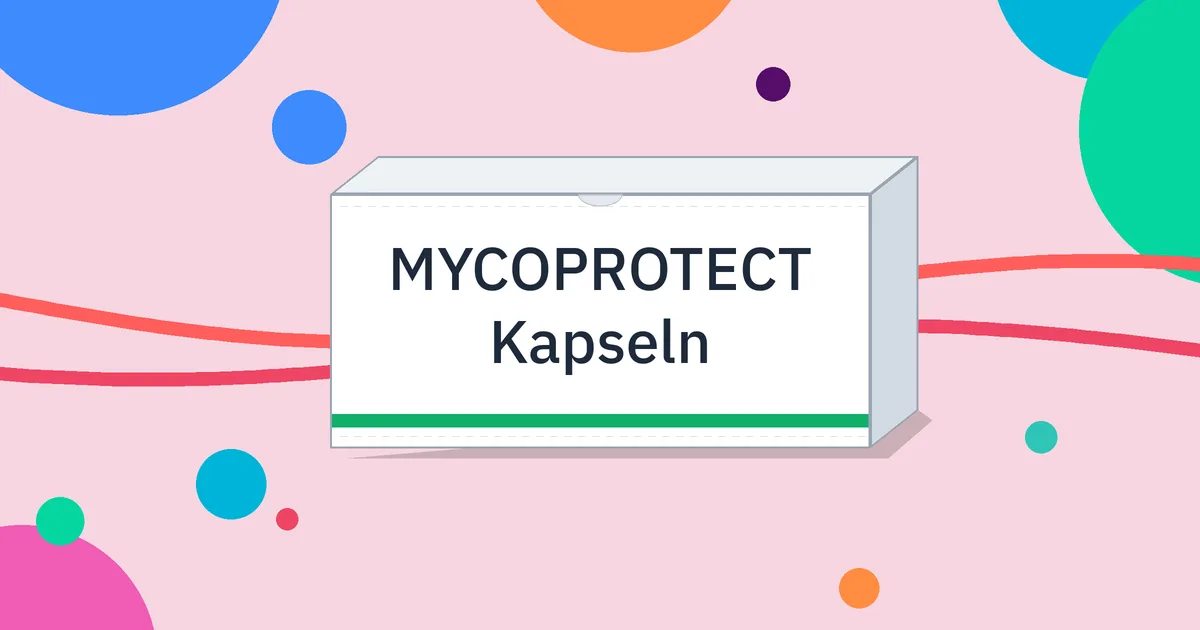 Symbolbild: Packung mit der Aufschrift MYCOPROTECT Kapseln (PZN 20514729) – Verfügbarkeit und Bezug in Apotheken in Frankfurt am Main