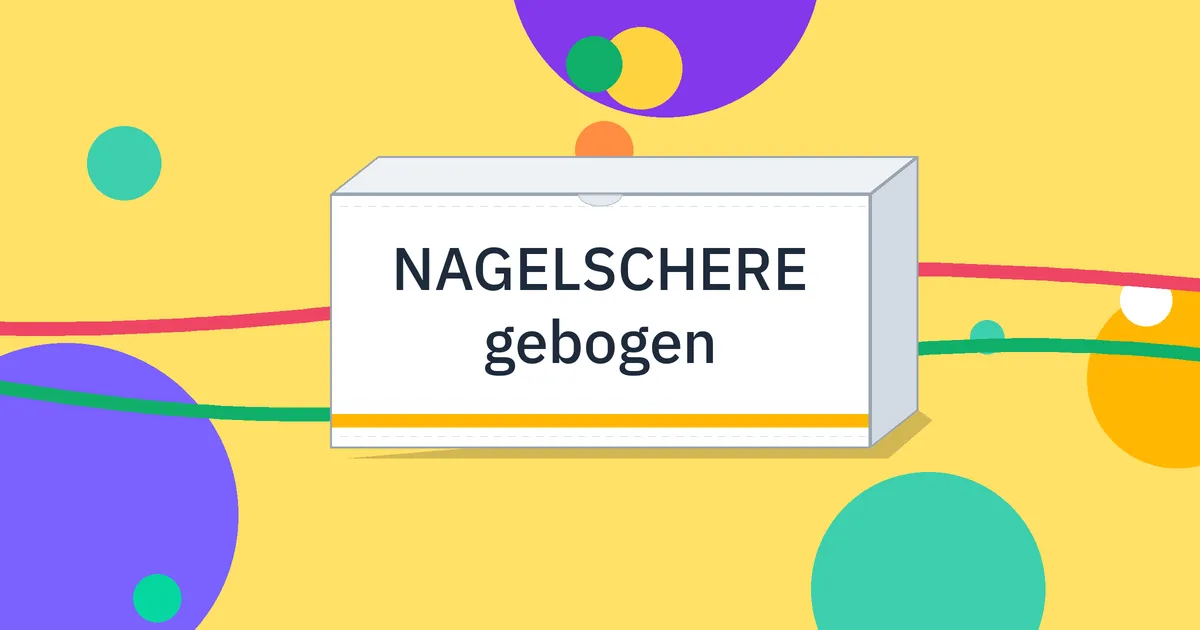 Symbolbild: Packung mit der Aufschrift NAGELSCHERE gebogen (PZN 18380345) – Verfügbarkeit und Bezug in Apotheken in Frankfurt am Main