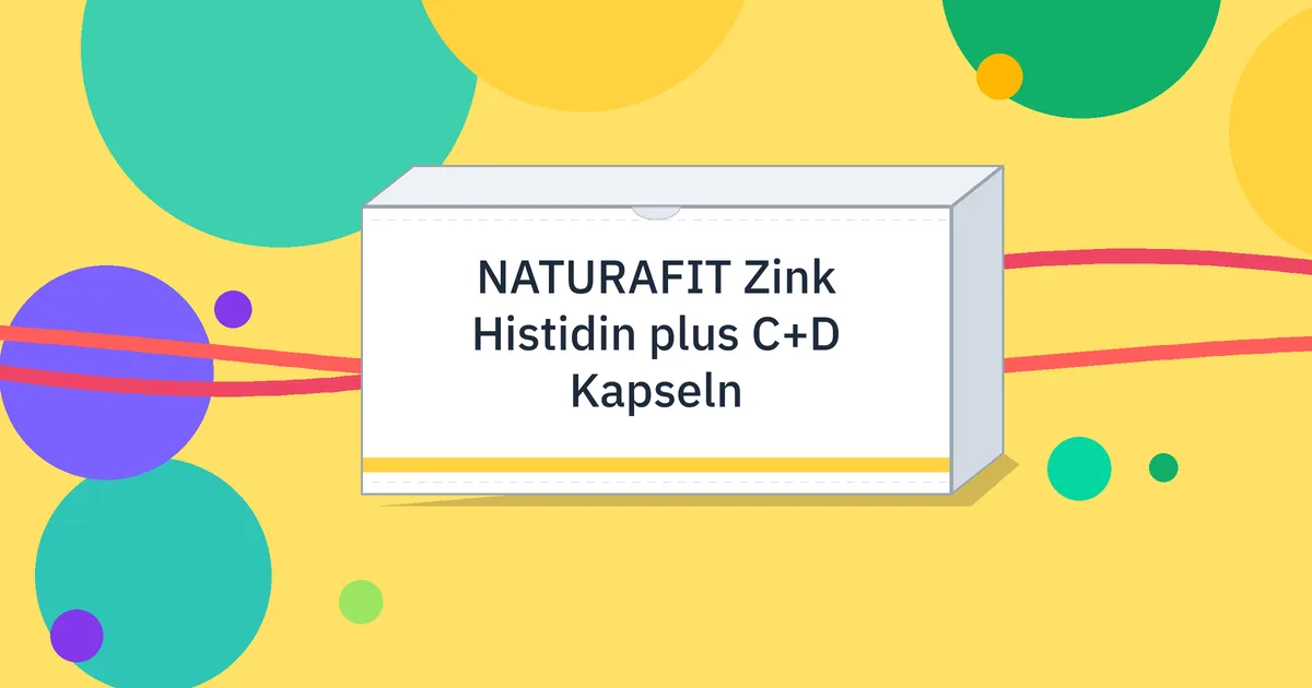 Symbolbild: Packung mit der Aufschrift NATURAFIT Zink Histidin plus C+D Kapseln (PZN 10124660) – Verfügbarkeit und Bezug in Apotheken in Frankfurt am Main