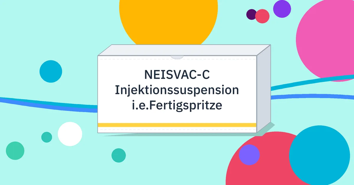 Symbolbild: Packung mit der Aufschrift NEISVAC-C Injektionssuspension i.e.Fertigspritze (PZN 12672986) – Verfügbarkeit und Bezug in Apotheken in Frankfurt am Main