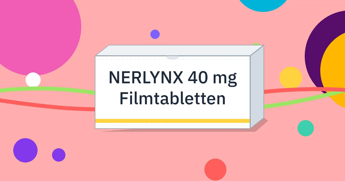 Symbolbild: Packung mit der Aufschrift NERLYNX 40 mg Filmtabletten (PZN 15869040) – Verfügbarkeit und Bezug in Apotheken in Frankfurt am Main
