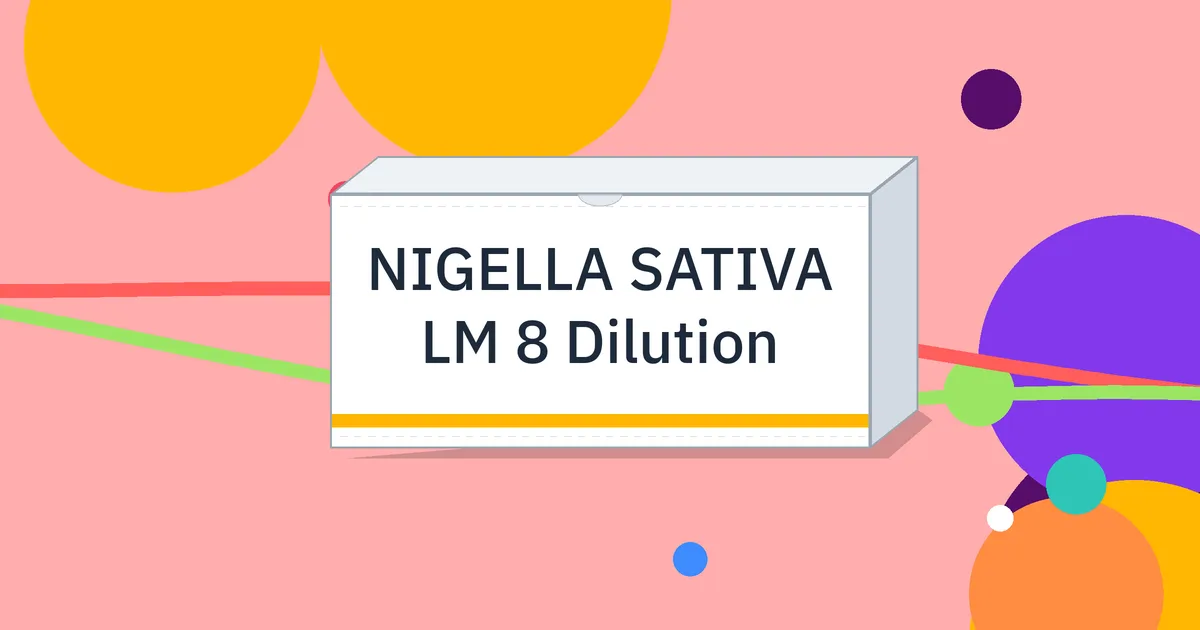 Symbolbild: Packung mit der Aufschrift NIGELLA SATIVA LM 8 Dilution (PZN 13618598) – Verfügbarkeit und Bezug in Apotheken in Frankfurt am Main