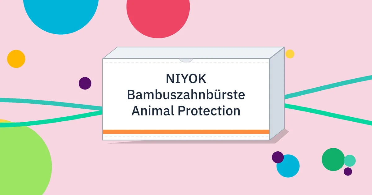 Symbolbild: Packung mit der Aufschrift NIYOK Bambuszahnbürste Animal Protection (PZN 18836360) – Verfügbarkeit und Bezug in Apotheken in Frankfurt am Main