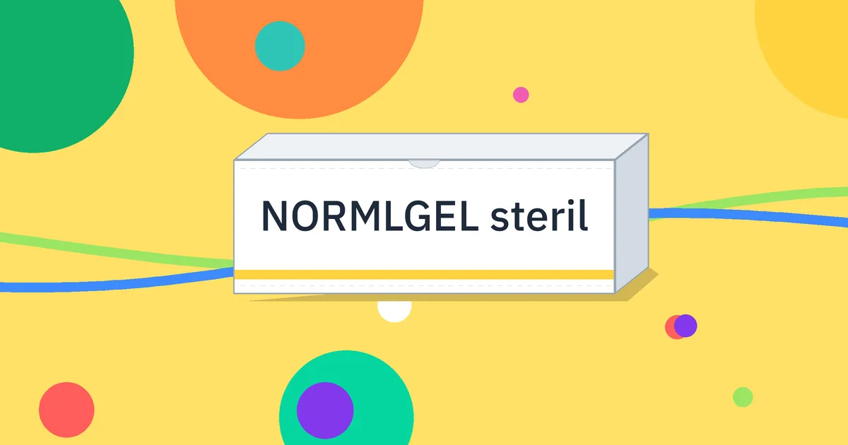 Symbolbild: Packung mit der Aufschrift NORMLGEL steril (PZN 11152463) – Verfügbarkeit und Bezug in Apotheken in Frankfurt am Main