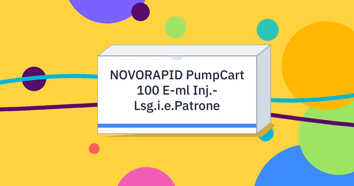Symbolbild: Packung mit der Aufschrift NOVORAPID PumpCart 100 E-ml Inj.-Lsg.i.e.Patrone (PZN 11229740) – Verfügbarkeit und Bezug in Apotheken in Frankfurt am Main