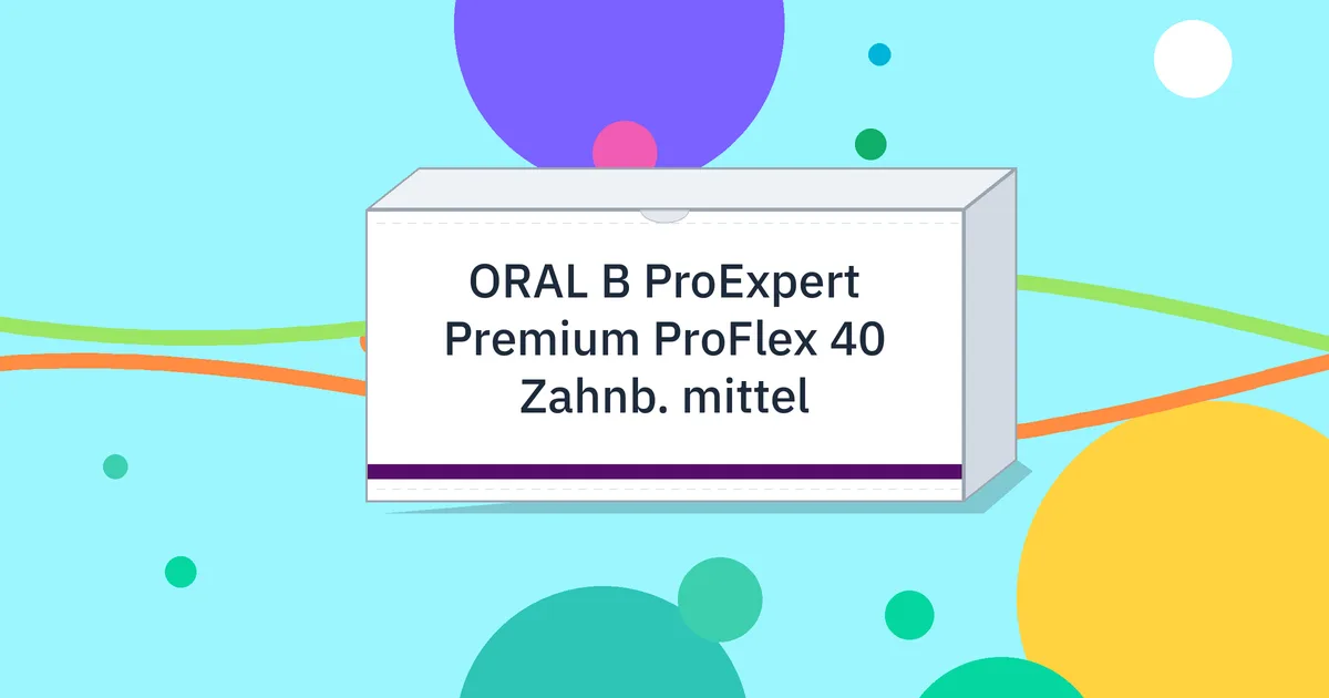 Symbolbild: Packung mit der Aufschrift ORAL B ProExpert Premium ProFlex 40 Zahnb. mittel (PZN 03071874) – Verfügbarkeit und Bezug in Apotheken in Frankfurt am Main