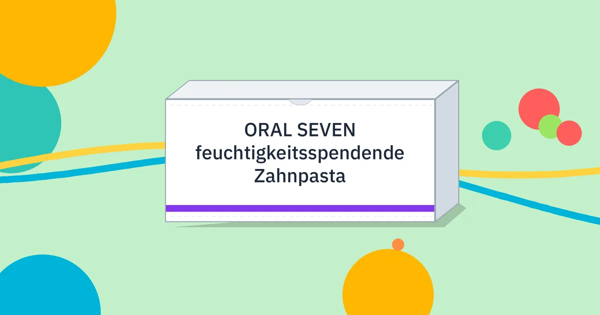 Symbolbild: Packung mit der Aufschrift ORAL SEVEN feuchtigkeitsspendende Zahnpasta (PZN 08867738) – Verfügbarkeit und Bezug in Apotheken in Frankfurt am Main