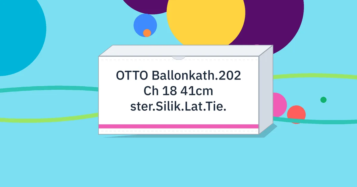 Symbolbild: Packung mit der Aufschrift OTTO Ballonkath.202 Ch 18 41cm ster.Silik.Lat.Tie. (PZN 01398602) – Verfügbarkeit und Bezug in Apotheken in Frankfurt am Main
