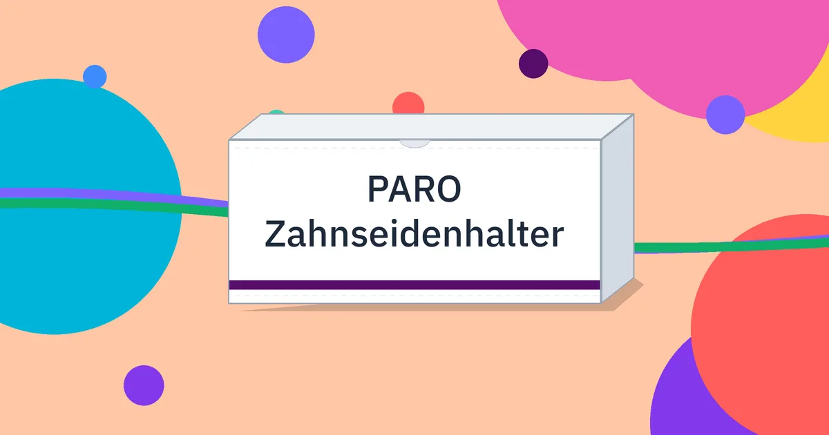 Symbolbild: Packung mit der Aufschrift PARO Zahnseidenhalter (PZN 17373113) – Verfügbarkeit und Bezug in Apotheken in Frankfurt am Main