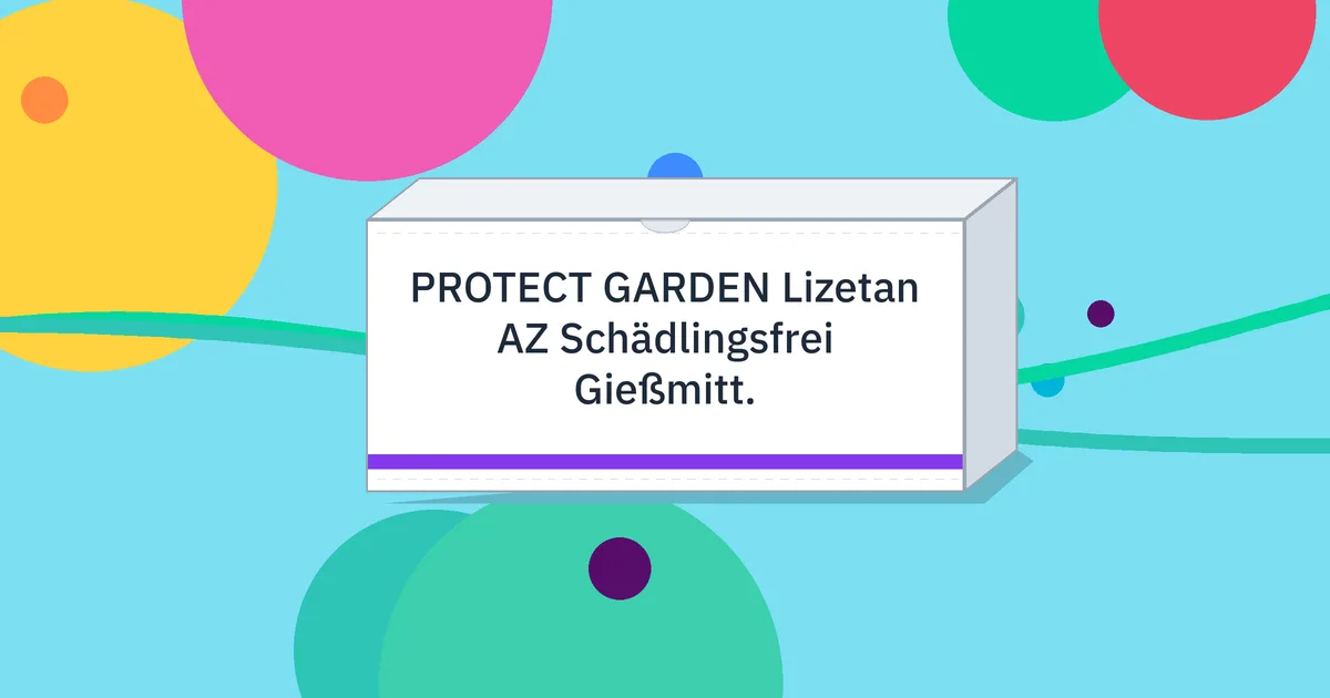 Symbolbild: Packung mit der Aufschrift PROTECT GARDEN Lizetan AZ Schädlingsfrei Gießmitt. (PZN 14361836) – Verfügbarkeit und Bezug in Apotheken in Frankfurt am Main