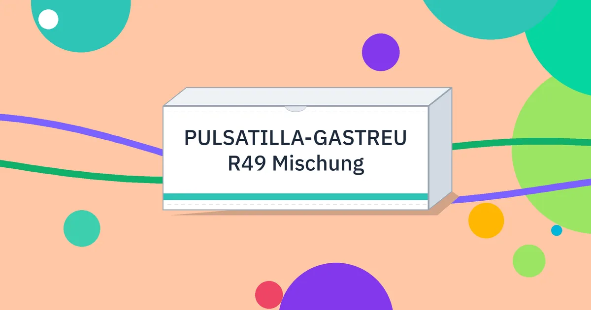 Symbolbild: Packung mit der Aufschrift PULSATILLA-GASTREU R49 Mischung (PZN 04163348) – Verfügbarkeit und Bezug in Apotheken in Frankfurt am Main